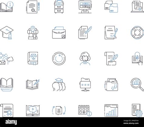 web based line icons collection accessible cloud based collaborative