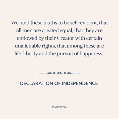 Declaration Of Independence We Hold These Truths To Be