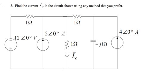 Solved Find the current ī in the circuit shown using any Chegg