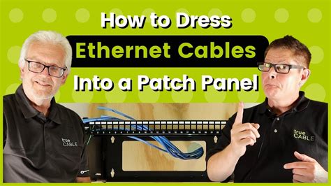 How To Dressing Ethernet Cables Into A Patch Panel YouTube