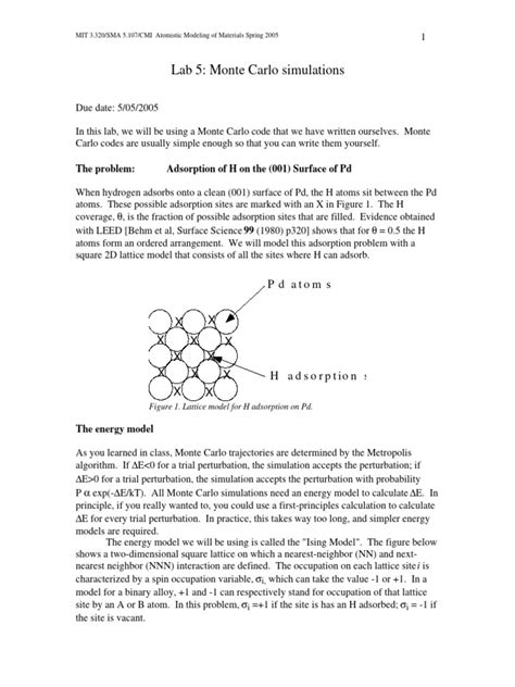Monte Carlo Simulation Lab Pdf Phase Transition Temperature