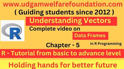 Understanding Data Framesdata Frames In R Programmingdata Frames In R