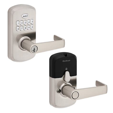 Kwikset Smartcode 955 Satin Nickel Light Commercial Electronic Keypad Deadbolt With Kingston