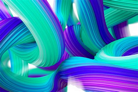 웹 페이지 모바일 기기 커버 및 디자인 브랜딩에 대 한 추상 브러쉬 스트로크 배경 기하학적 모양 3 차원 렌더링 그림입니다 3차원 형태에 대한 스톡 사진 및 기타 이미지