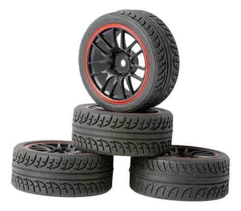 4pcs Rc Neumáticos Y Ruedas Llantas Buje Hexagonal De 12 Mm Meses Sin