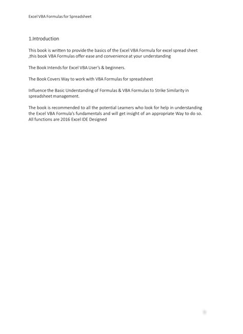 Solution Excel Vba Formulas For Spreadsheet Studypool