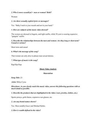 Video Worksheet PDF