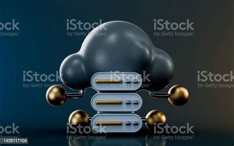 어두운 배경의 클라우드 스토리지 서비스 아이콘 3d 렌더링 렌더링 개념 0명에 대한 스톡 사진 및 기타 이미지 0명 3차원 형태 가상현실 Istock