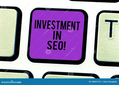 Conceptual Hand Writing Showing Investment In Seo Business Photo Showcasing Pay Money To
