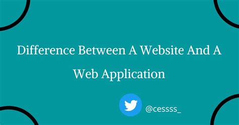 what is the difference between a website and a web application by
