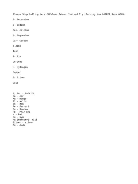 Reactivity Series Pdf