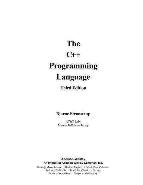 solution bjarne stroustrup the c programming language special edition