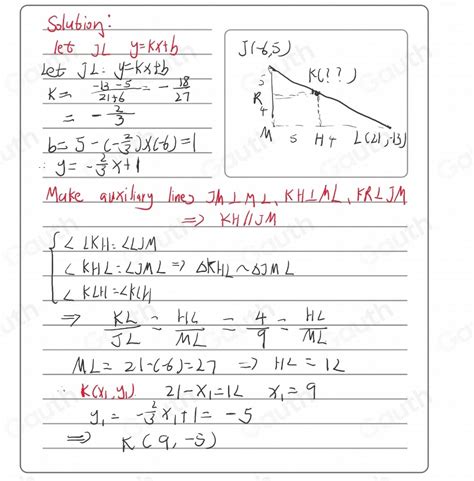 solved the point k lies on the segment overline jl find the