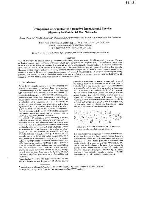 Pdf Comparison Of Proactive And Reactive Resource And Service