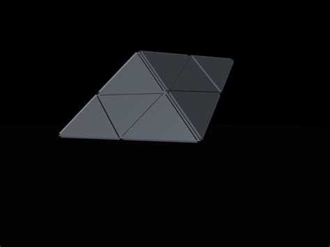 Triangle Cube Scene 3d Model Obj 3ds Fbx C4d