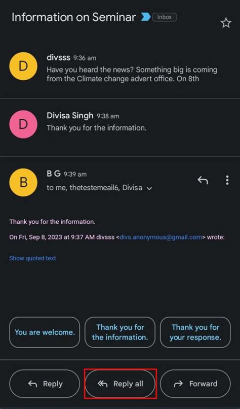 How To Perform Reply All In Gmail