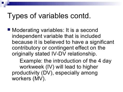 Types Of Research Variables In Research Methodology Mfawriting515web