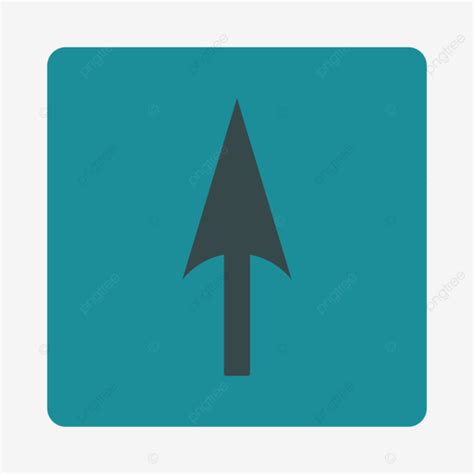 Button With Soft Blue Rounded Arrow Pointer Sharp Increase Png