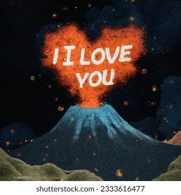 Volcano Erupting Eruption Point Words Love AI Generated Image Shutterstock