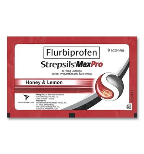 Strepsils Maxpro Dosage And Drug Information Mims Philippines