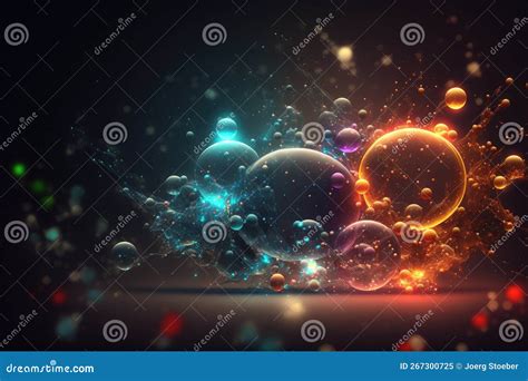 Glowing Particle Wallpaper Generative Ai Stock Illustration Illustration Of Shining