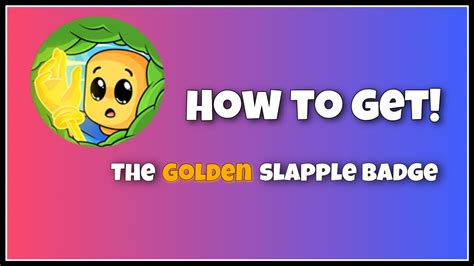 Roblox Slap Battles | How to get the GOLDEN SLAPPLE Badge! - YouTube