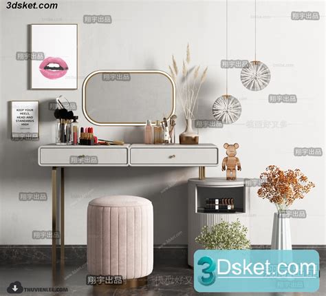 3d Model Dressing Table Free Download 004 Download 3d Model Free 3dskymodel Free 3dsket