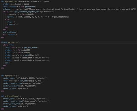 Universal Robots Programming Emulating Free Drive In A Program