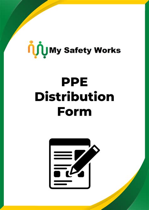 PPE Distribution Form My Safety Works