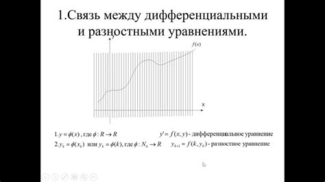 Дифференциальные и разностные уравнения Общее и различия Линейные ур