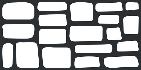 Hand Drawn Rectangle Frame Set Doodle Frame For Textbox Geometric