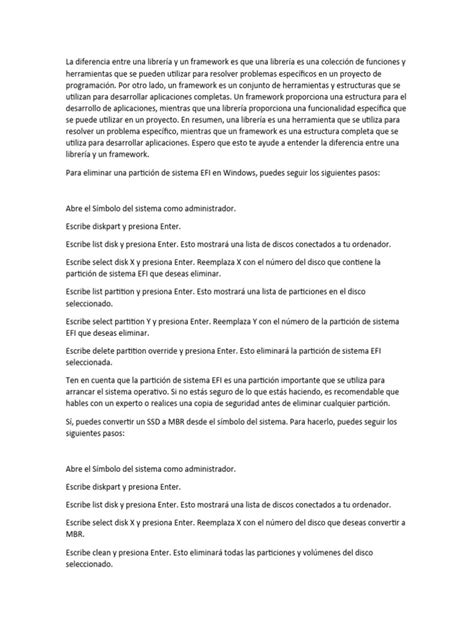 La Diferencia Entre Una Librería Y Un Framework Es Que Una Librería Es