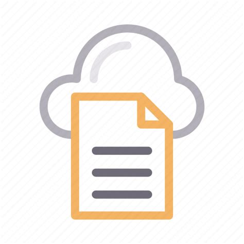 cloud document file server storage icon download on iconfinder