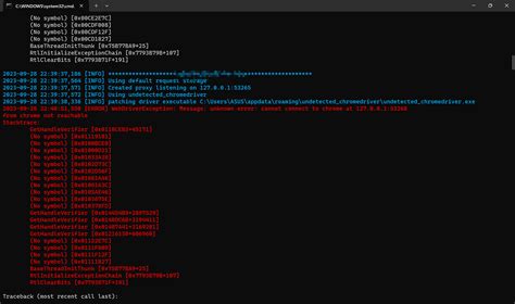 Bug Unable To Connect To Selenium · Issue 371 · Charlesbelmicrosoft