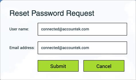 Self Serve Password Reset For Connected On Demand Saas Accountek