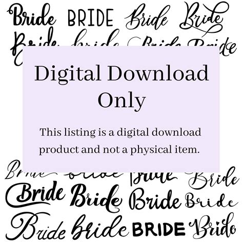 Bride Font Bundle Bride Font Svg Bundle Svg Bundle Wedding Svg