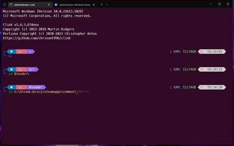 快速在terminal上配置oh My Posh和clink美化powershell和cmd 哔哩哔哩