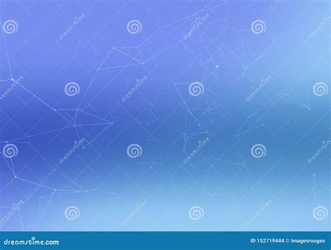 Abstract Background Structure Of Connect Lines And Particles