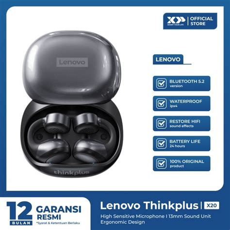 Jual Lenovo Thinkplus X TWS Bluetooth Earbuds Bone Conduction Original Shopee Indonesia