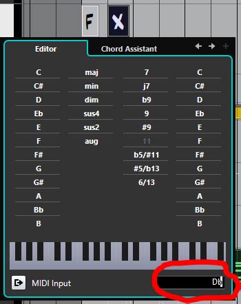 How To Add Db As A Chord On The Chord Track Cubase Steinberg Forums