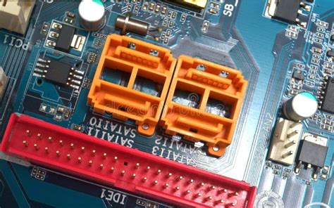 SATA Ports On Motherboard Stock Photo Image Of Drive 64131260