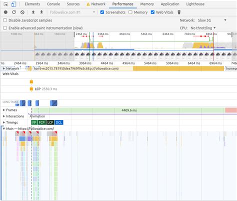 Fcp To Lcp Discrepancy Between Profiling And Lighthouse · Issue 12387