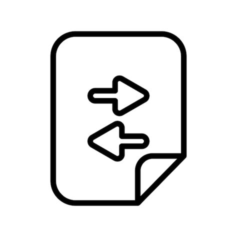 Premium Vector Import Export File Icon