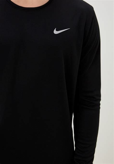 Лонгслив спортивный Nike M NK DF UV MILER TOP LS, цвет: черный ...