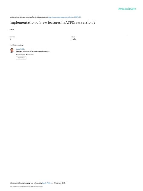 Implementation Of New Features In Atpdraw Version 3 Including Pdf