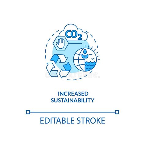 Increased Sustainability Concept Icon Stock Vector Illustration Of Generation Pink 199807577