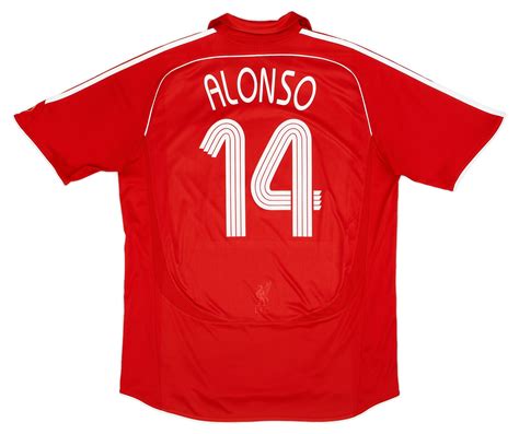2006 08 Liverpool Home Shirt Alonso 14