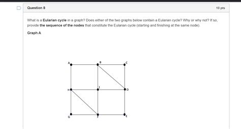 Solved Graph B D HTML Editor BI U A A IX E XXE Question 8 Chegg Com