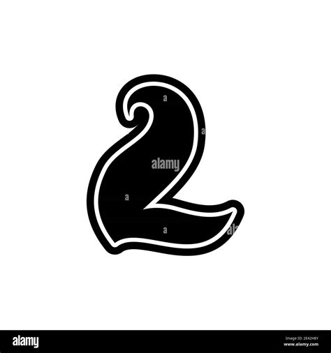 2 Number Two Font Decorative Hand Drawn Lettering Vector Numeral Stock Vector Image And Art Alamy