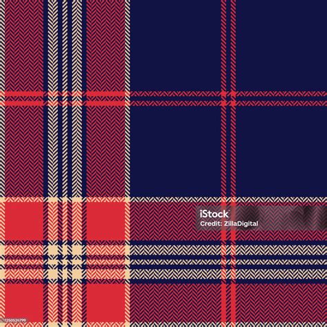 클래식 블루 레드 베이지 색 플란넬 패턴 벡터 셔츠 스커트 담요 던지기 또는 기타 현대적인 가을 겨울 직물 프린트에 대한